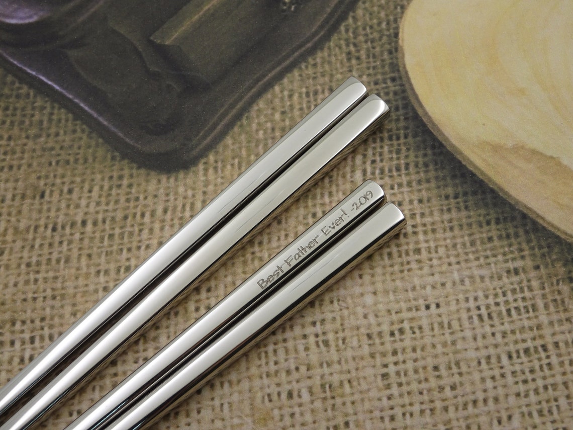 Personalized Stainless Steel Chopsticks Custom Chopsticks | Etsy
