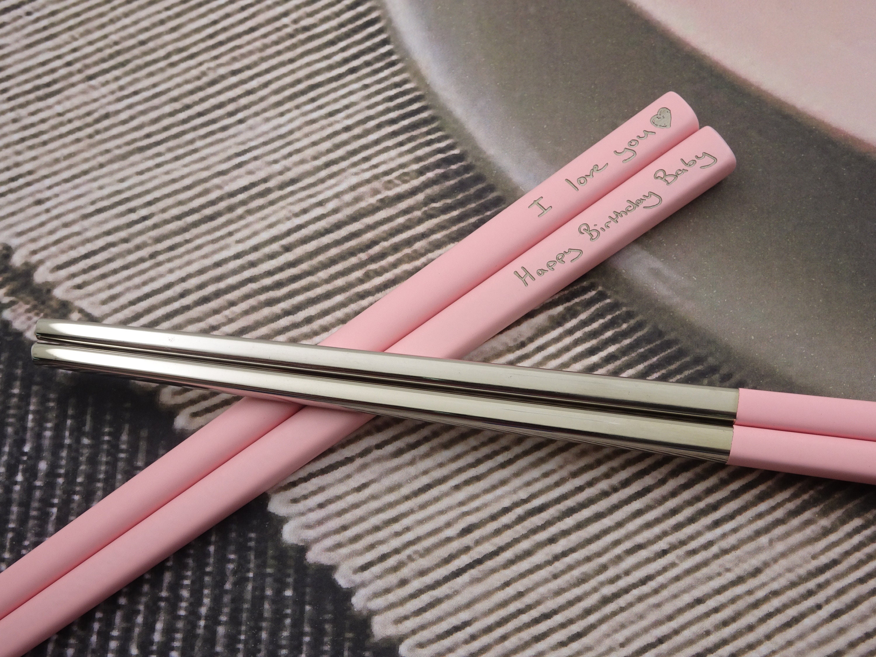 Personalized Stainless Steel Chopsticks Custom Chopsticks | Etsy