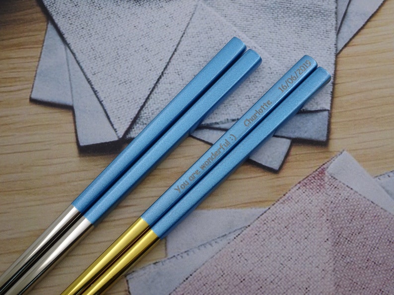 Personalized Stainless Steel Chopsticks - Custom Chopsticks Laser ...