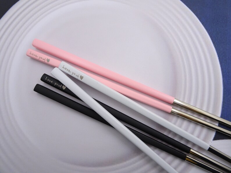 Personalized Stainless Steel Chopsticks Custom Chopsticks Laser ...