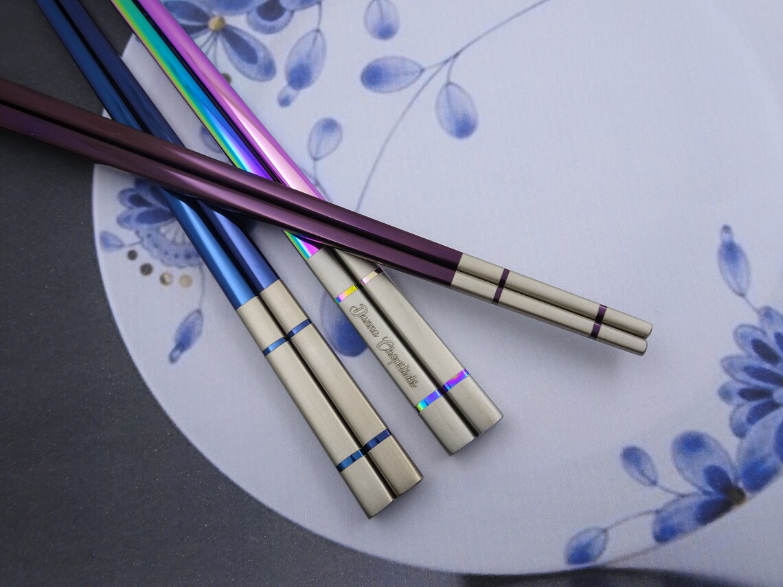 Personalized Stainless Steel Chopsticks - Custom Chopsticks Laser ...