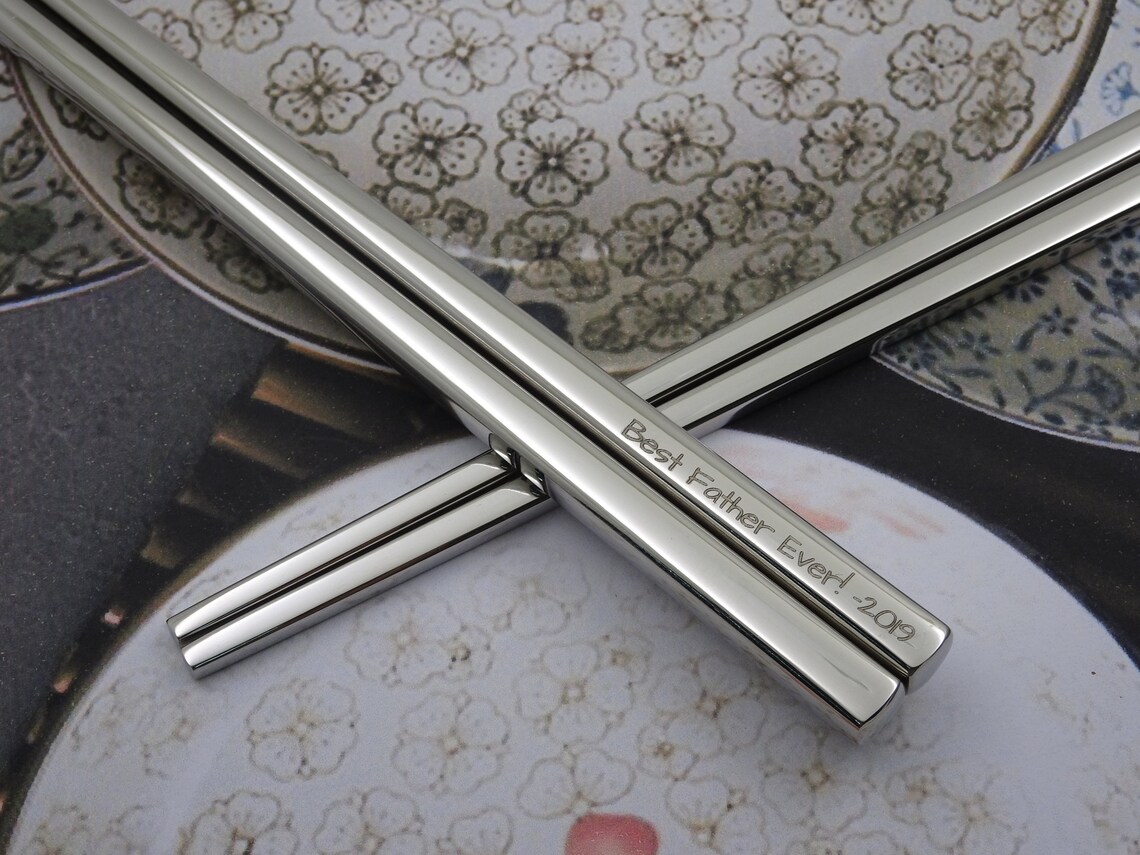 Personalized Stainless Steel Chopsticks Custom Chopsticks | Etsy