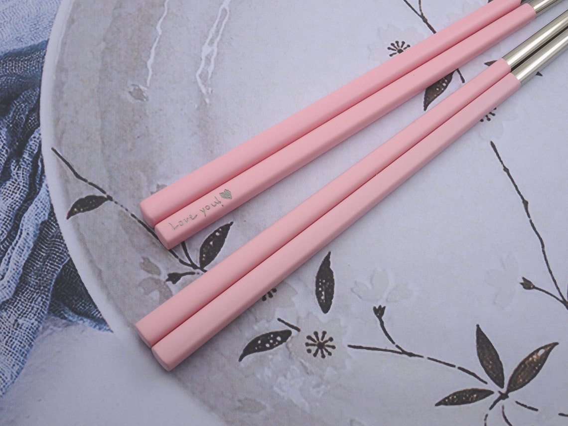 Personalized Stainless Steel Chopsticks Custom Chopsticks - Etsy