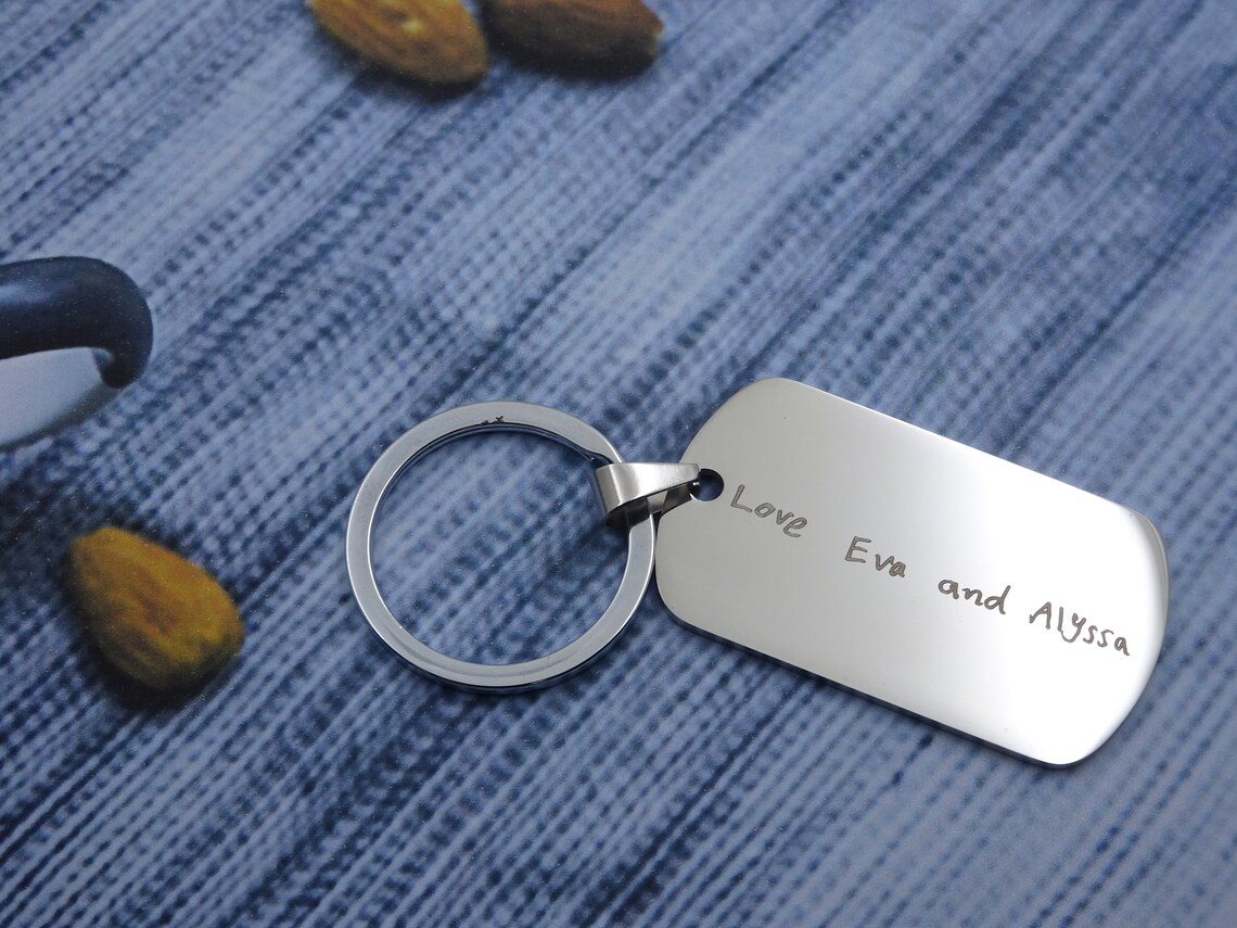 Personalized Kid & Child Art, Kid's Drawing Dog Tag Keychain,necklace ...