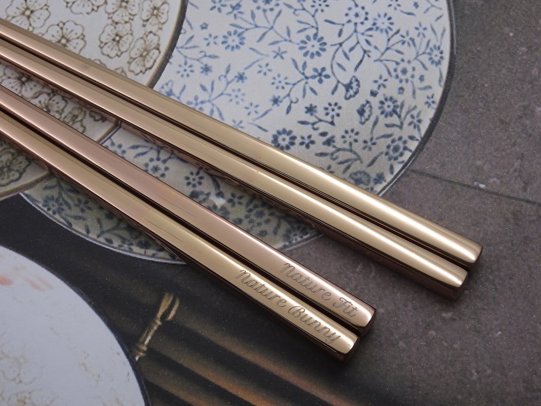 Personalized Stainless Steel Chopsticks Custom Chopsticks Laser ...