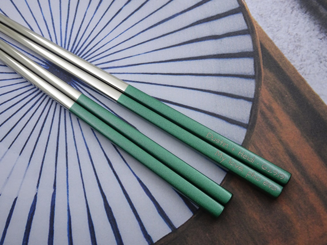 Personalized Stainless Steel Chopsticks - Custom Chopsticks Laser ...