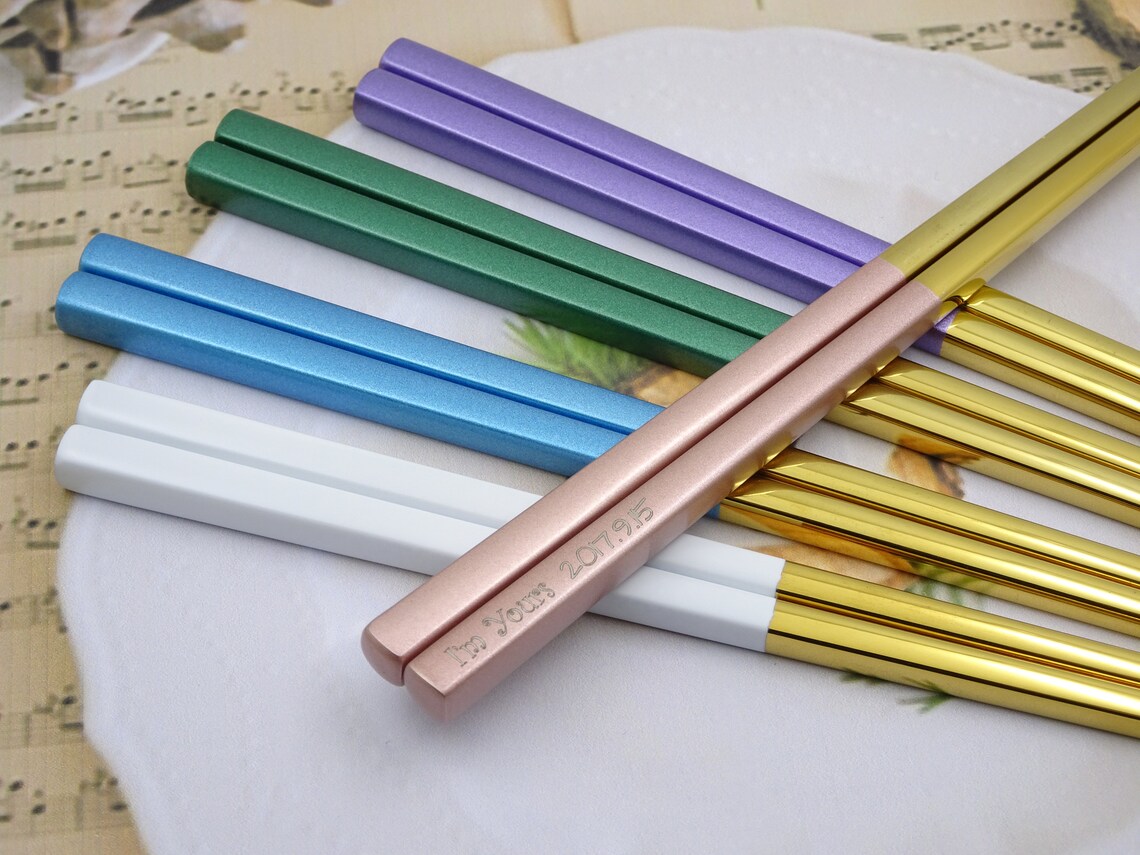 Personalized Stainless Steel Chopsticks - Custom Chopsticks Laser ...