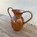 French Copper Vase Villedieu Hammered Two Handles Vintage Pitcher ...