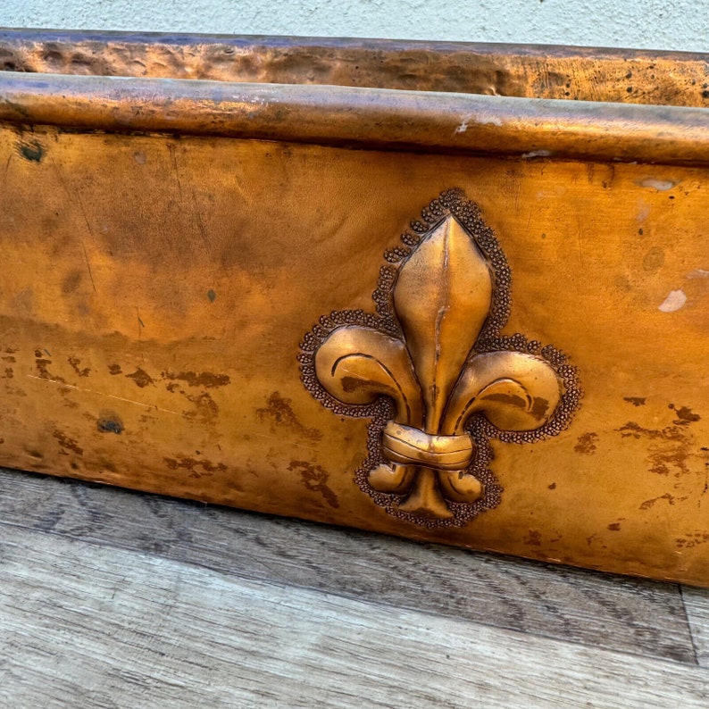 Antique French Copper Fish Kettle/poacher/steamer/planter Lys 1404241 ...