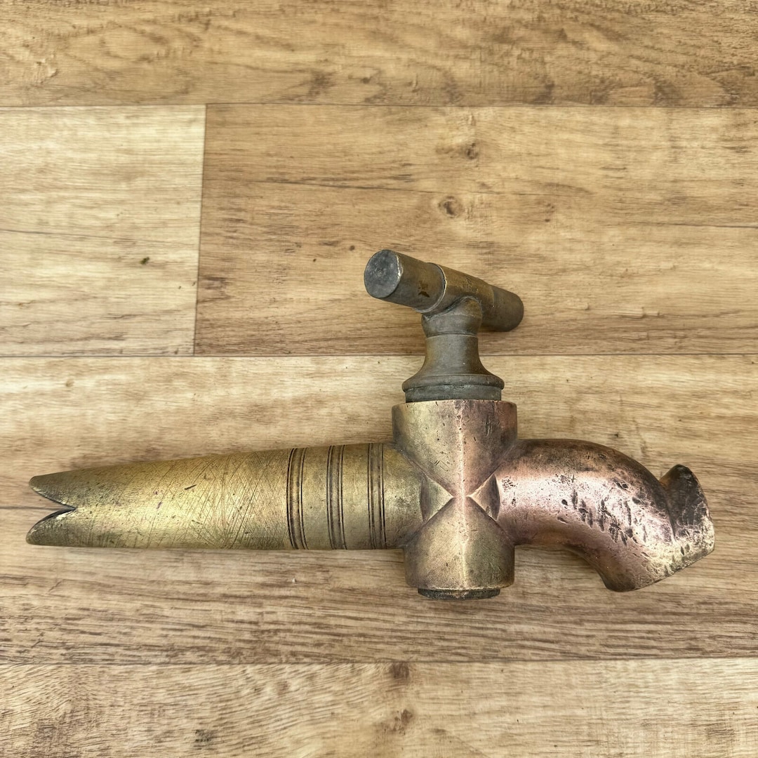 Vintage French Brass Tap Macon Bronze Faucet Antique Water Spigot ...