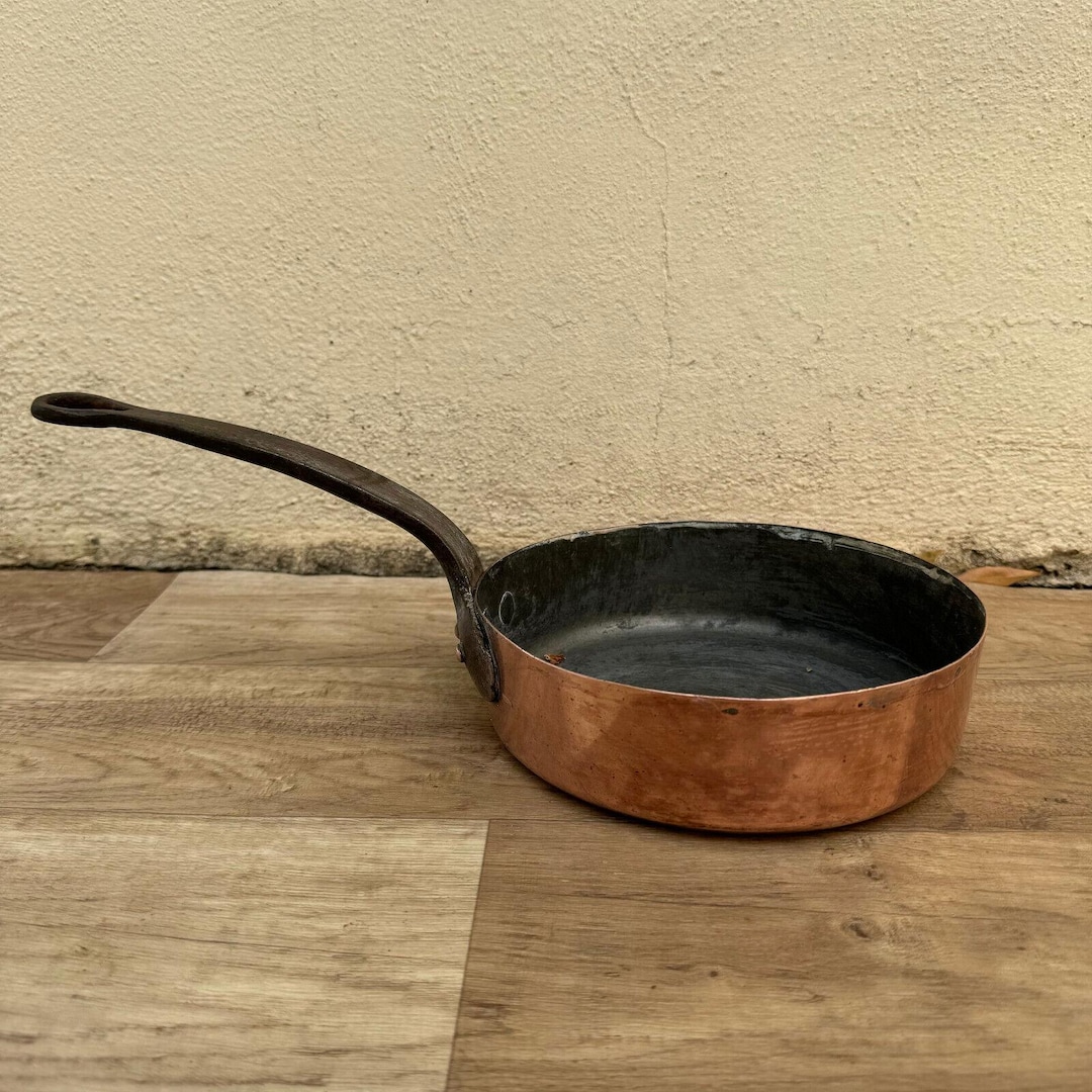 Vintage French Copper Saute Pan Made in France 2908249 - Etsy