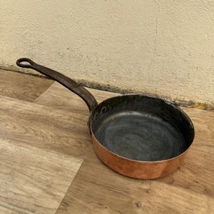 Vintage French Copper Saute Pan Made in France 2908249 - Etsy