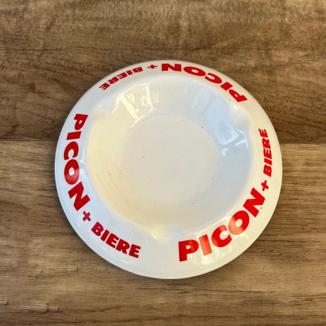 Vintage Picon French Alcohol Ashtray Older Signer Coins 1012222 - Etsy
