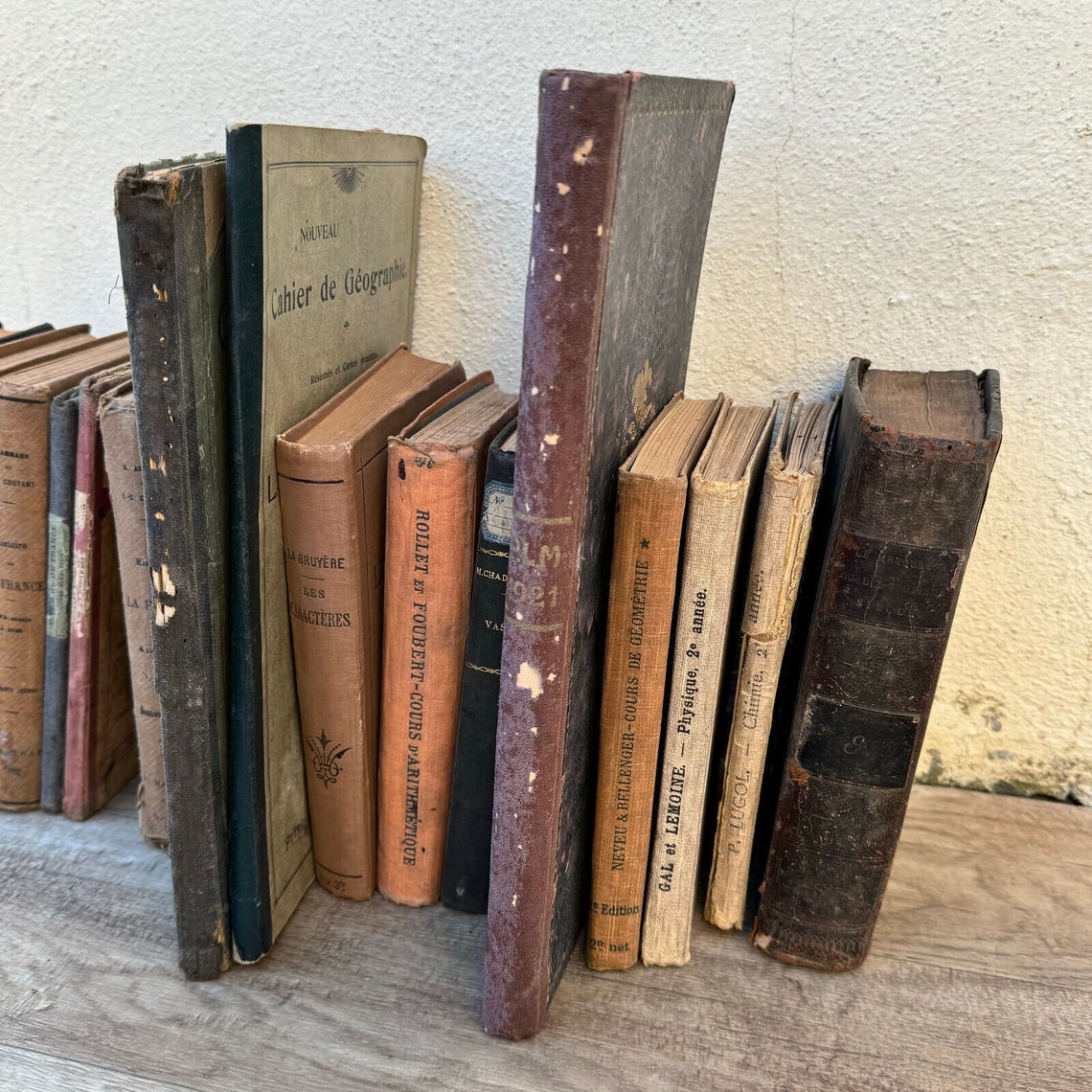 Collection of Old French Books Decoration 19th 0905249 - Etsy
