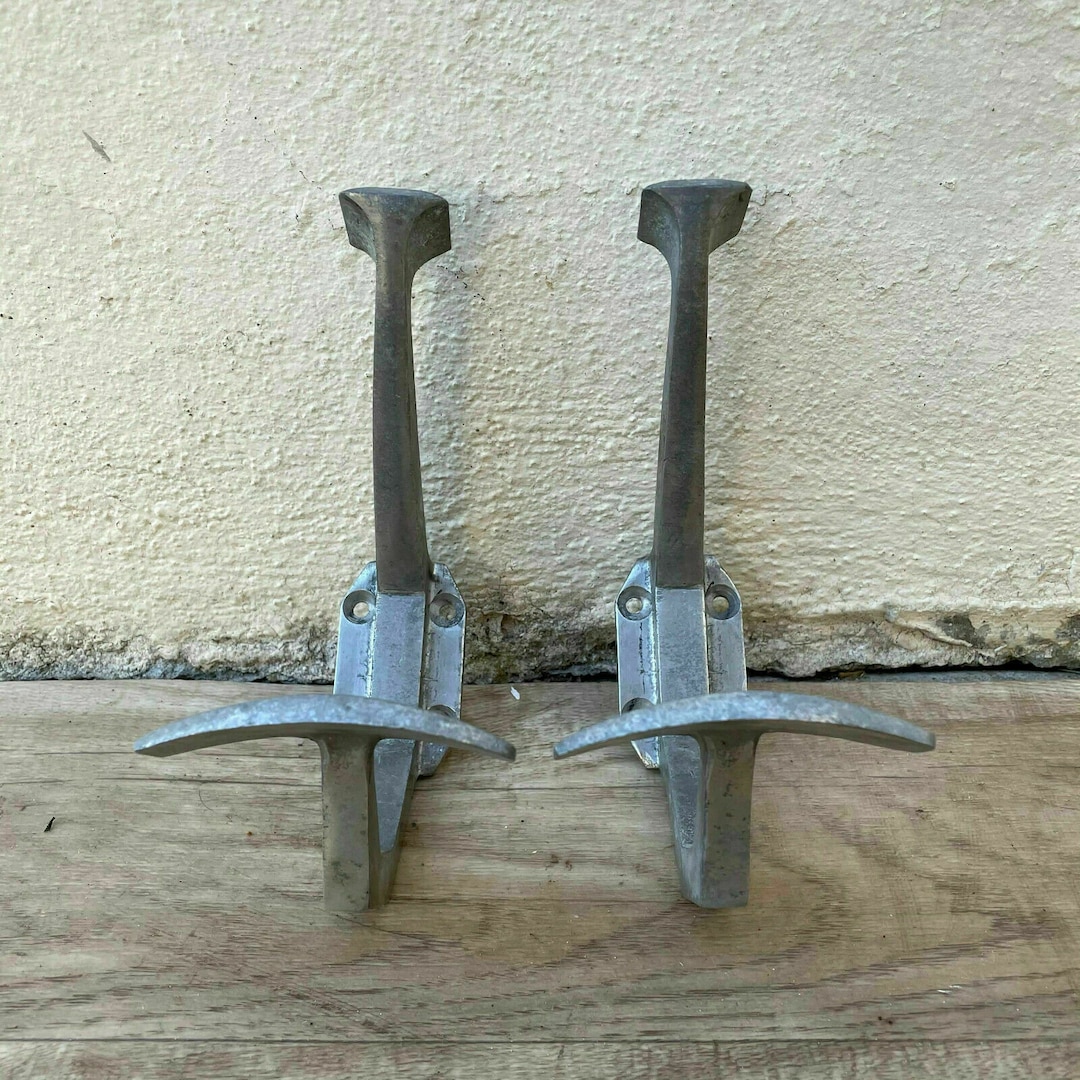 SET OF 2 VINTAGE french portmanteau coat and hat hook very shabby chic ...