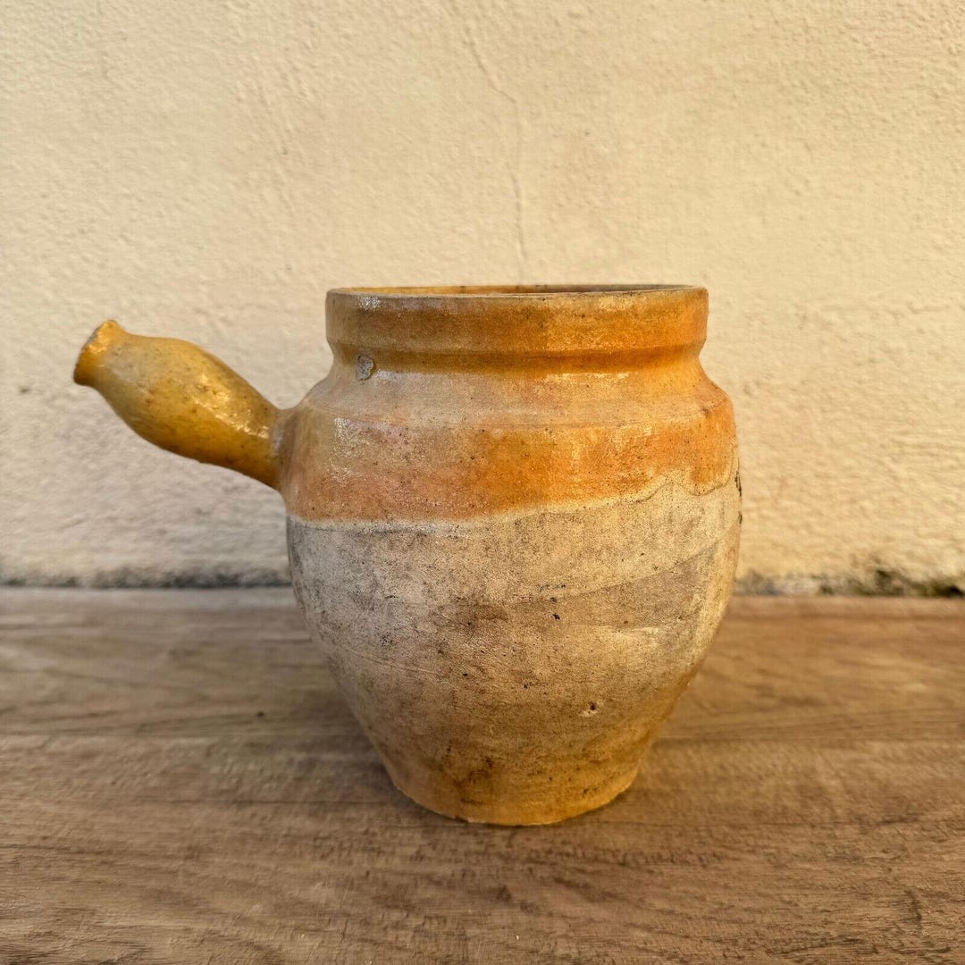 French Vintage Stoneware Potery Cooking Pot France 1302253 - Etsy