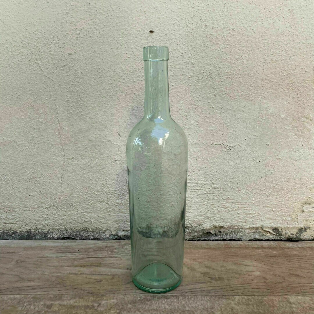 Old French Clear Glass Wine Water Pastis Bottle Circa 1920 14092117 - Etsy