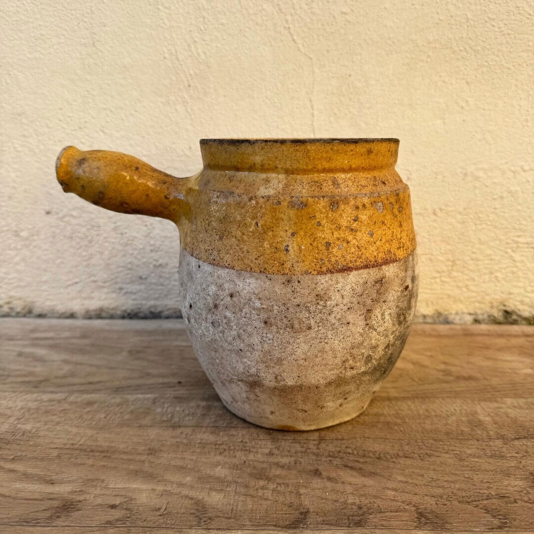 French Vintage Stoneware Potery Cooking Pot France 1302252 - Etsy