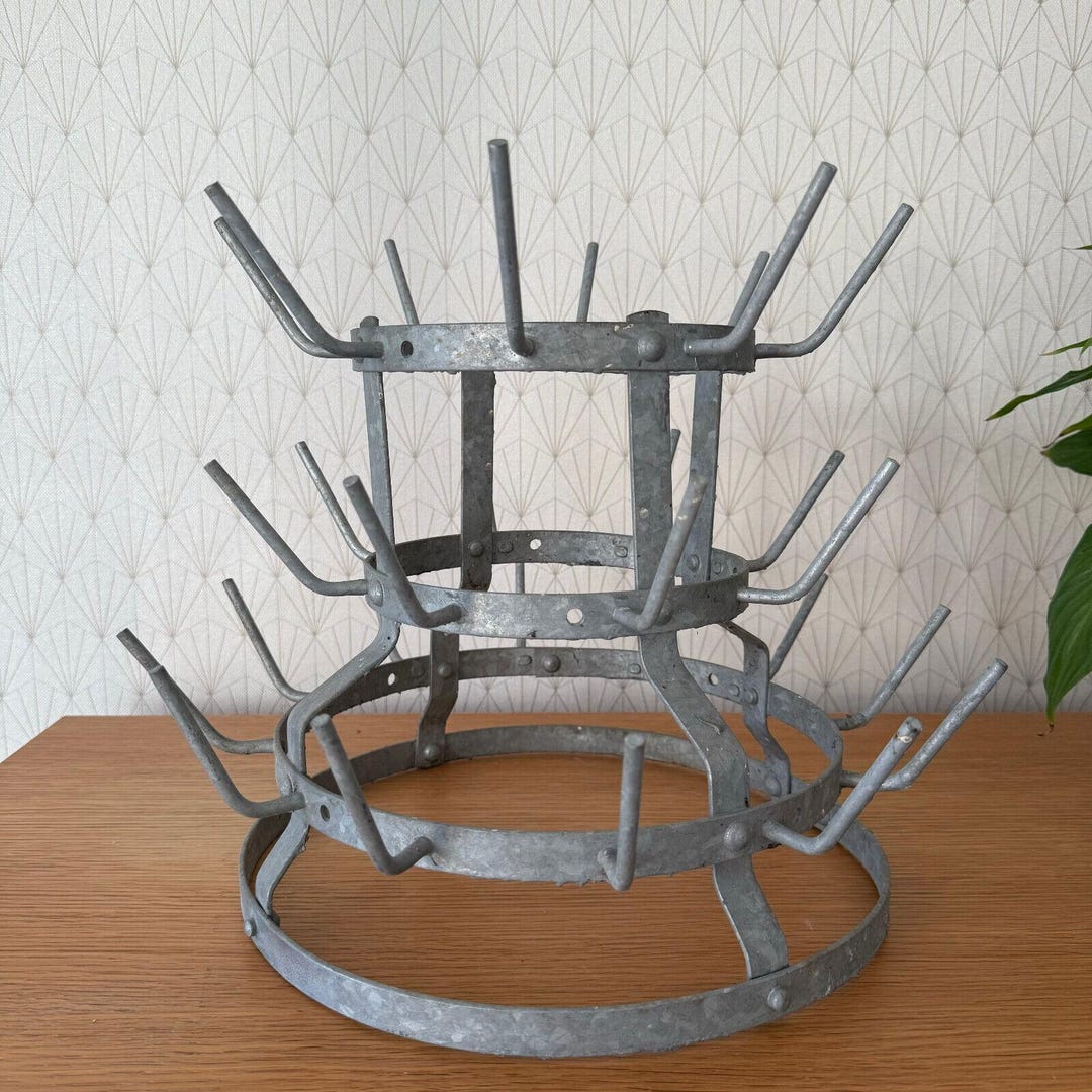 Vintage French Wine Champagne Bottle Drying Wine Rack Hanger 09112413 ...