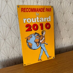 French Enameled Sign Plaque SANRIVAL PARIS Guide Du Routard 2010 ...