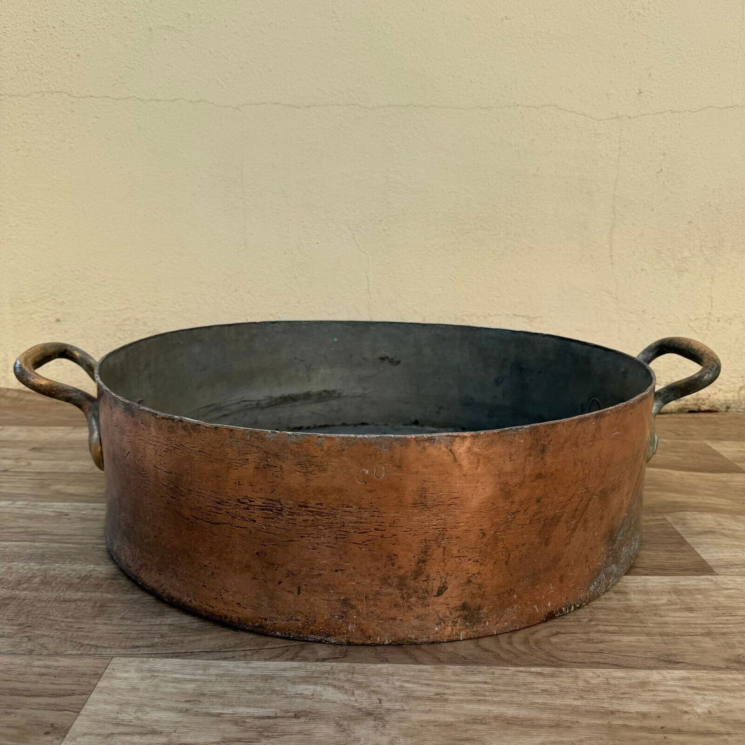 HUGE French Stock Pot Antique Copper Cookware Gaillard PARIS 20 1/2 ...