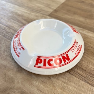 Vintage Picon French Alcohol Ashtray Older Signer Coins 1310225 - Etsy