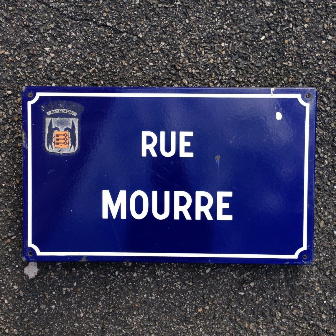 French Street Enamel Sign Plaque Rare From Avignon Metal - Etsy
