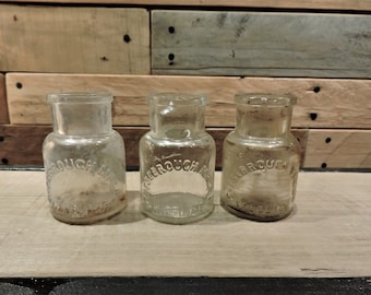 Early 1900 Chesebrough Mfg Co Milk Glass Jar Embossed New York Vintage ...