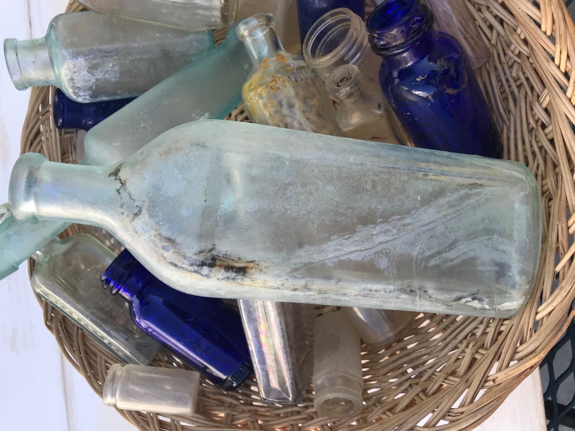 Vintage Bottle Collection 23 Assorted Bottle - Etsy