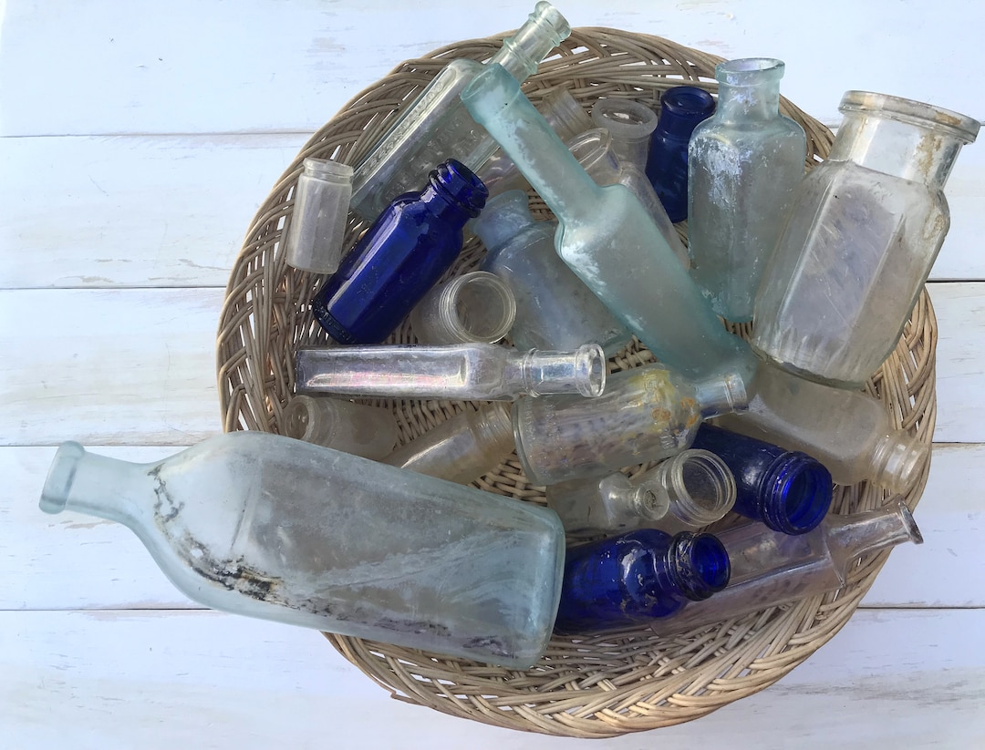 Vintage Bottle Collection, 23 Assorted Bottle, Vintage Bottles - Etsy