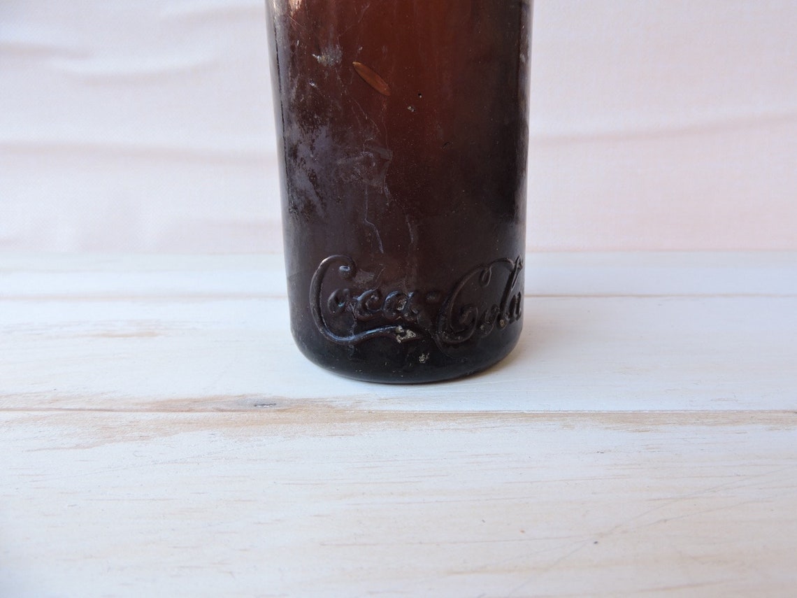 Rare Straight Side Amber Coca Cola Bottle, 1900s Coca Cola Bottle, New ...