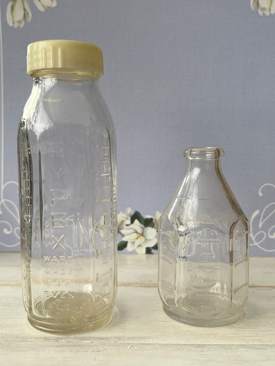 Vintage Glass Baby Bottle, Evenflow, Pyrex, Pyramid Baby Bottle - Etsy