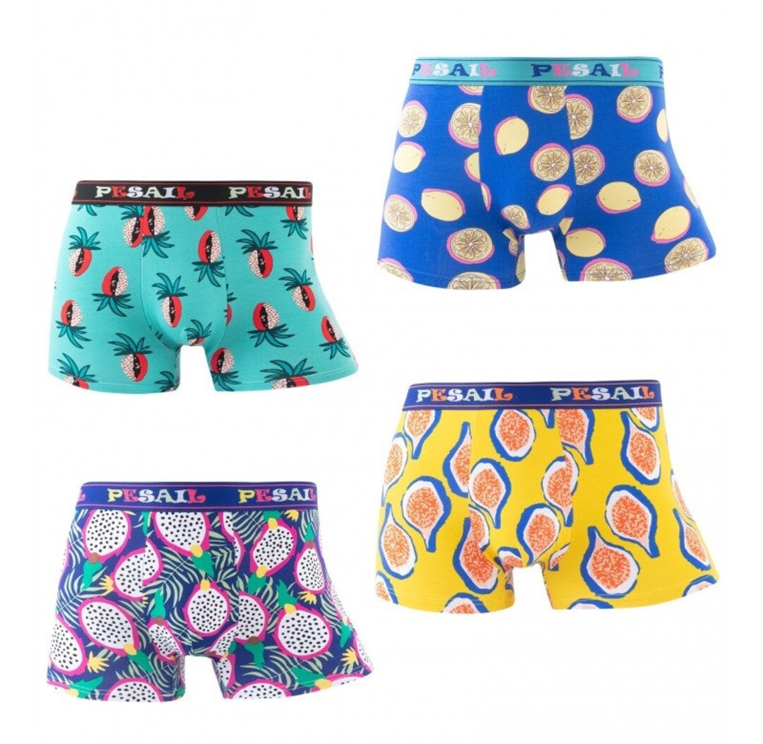 4 Pieces SET Boxershorts Boxers for Men in Fruit Print - Etsy