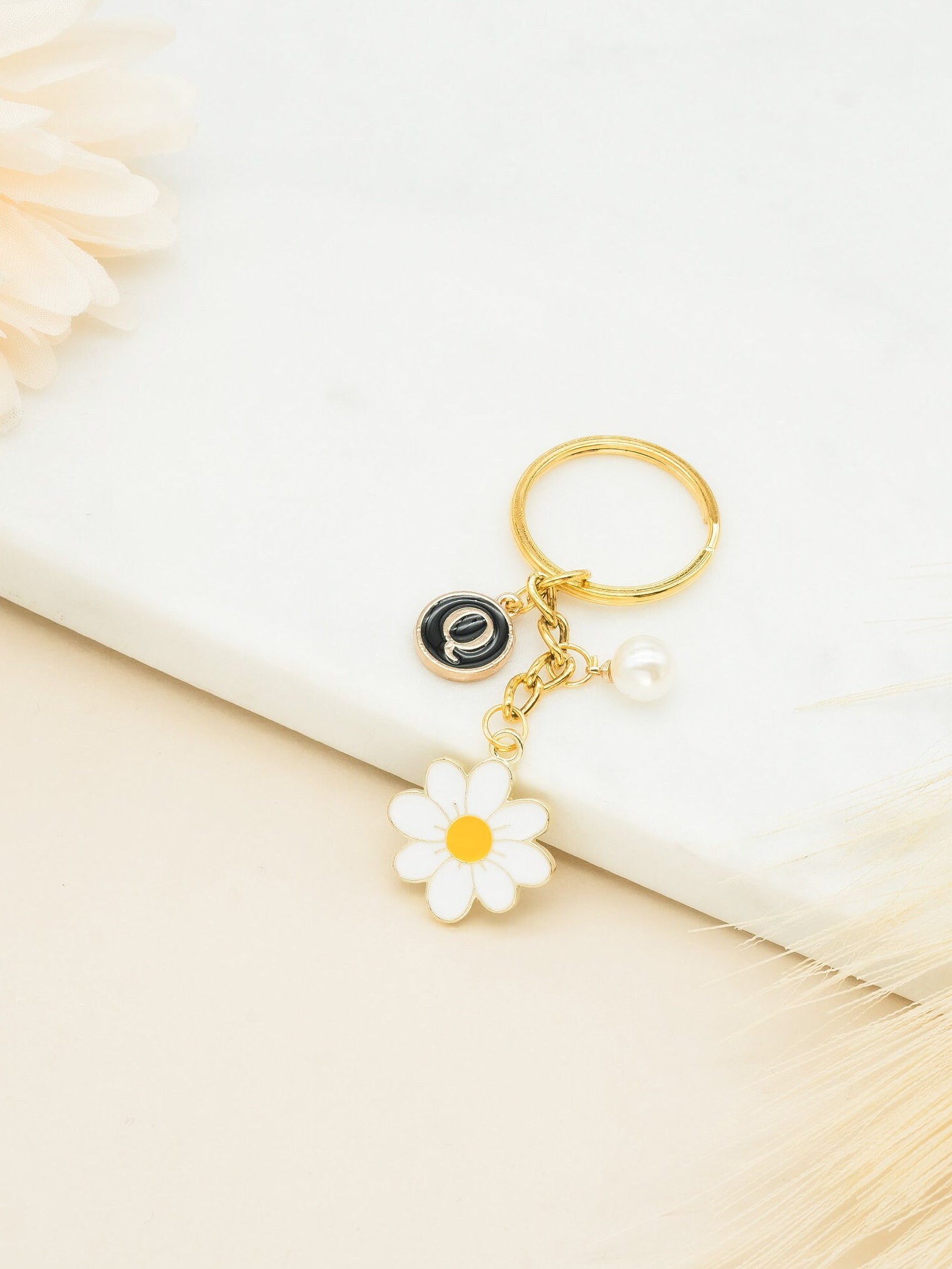 Personalized Daisy Flower Charms Aesthetic Keychain Custom - Etsy