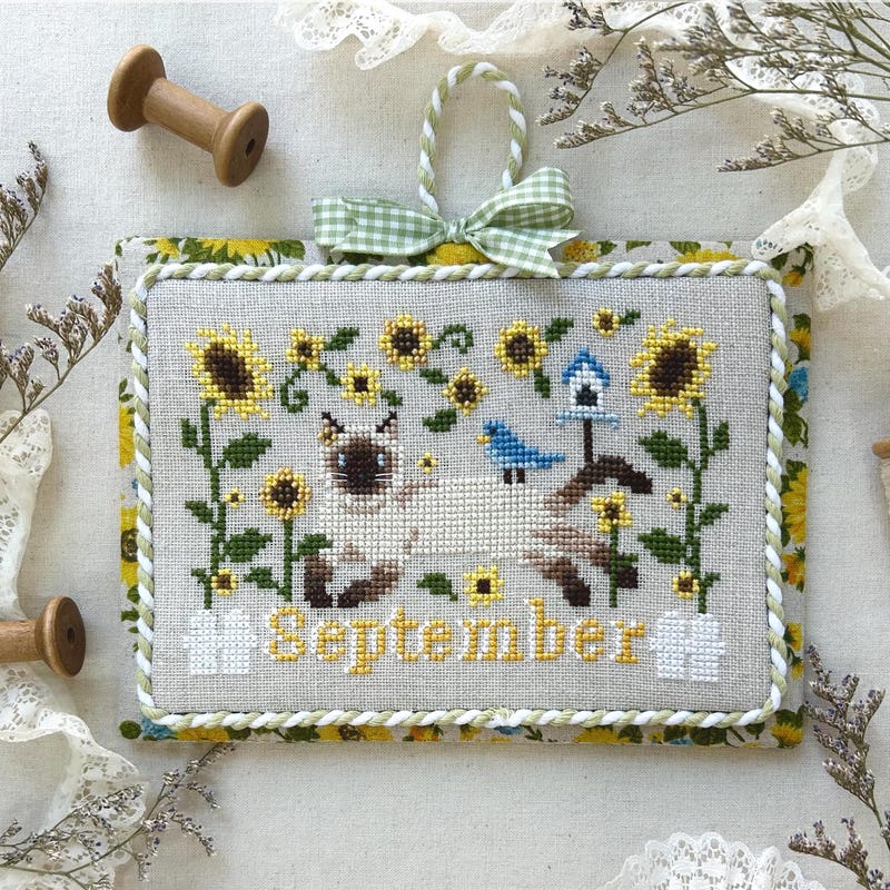 Siamese Cross Stitch Kit - Etsy