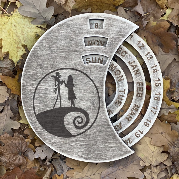 Jack and Sally Calendar - Etsy