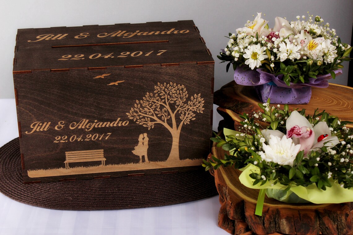 Rustic Card BoxRustic Wedding Decor Card Box | Etsy