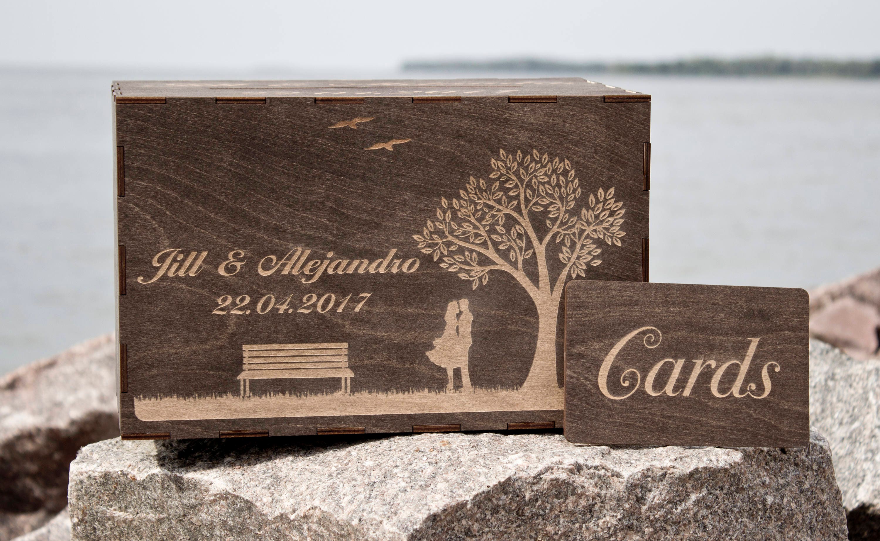 Rustic Card BoxRustic Wedding Decor Card Box | Etsy