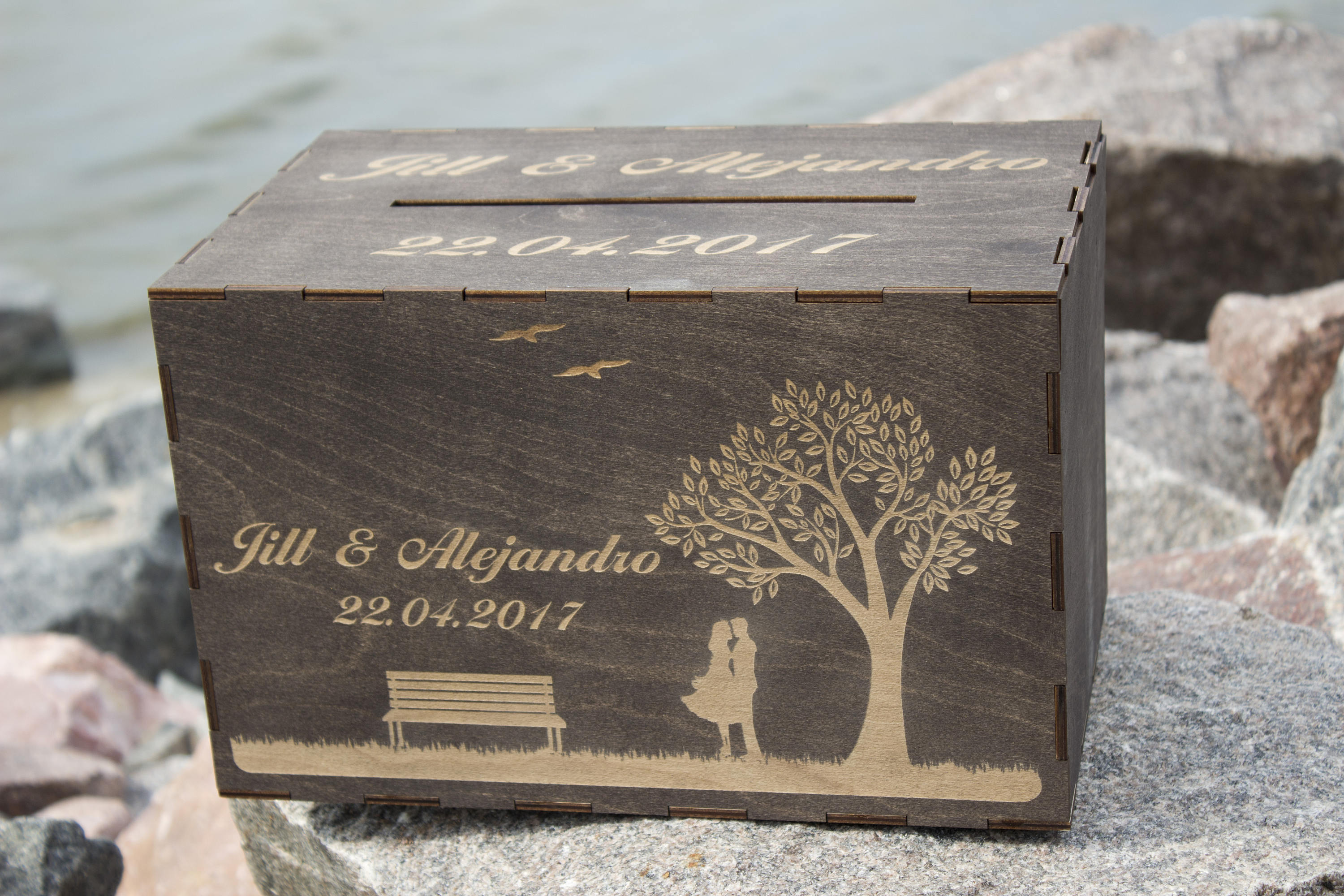 Rustic Card BoxRustic Wedding Decor Card Box | Etsy