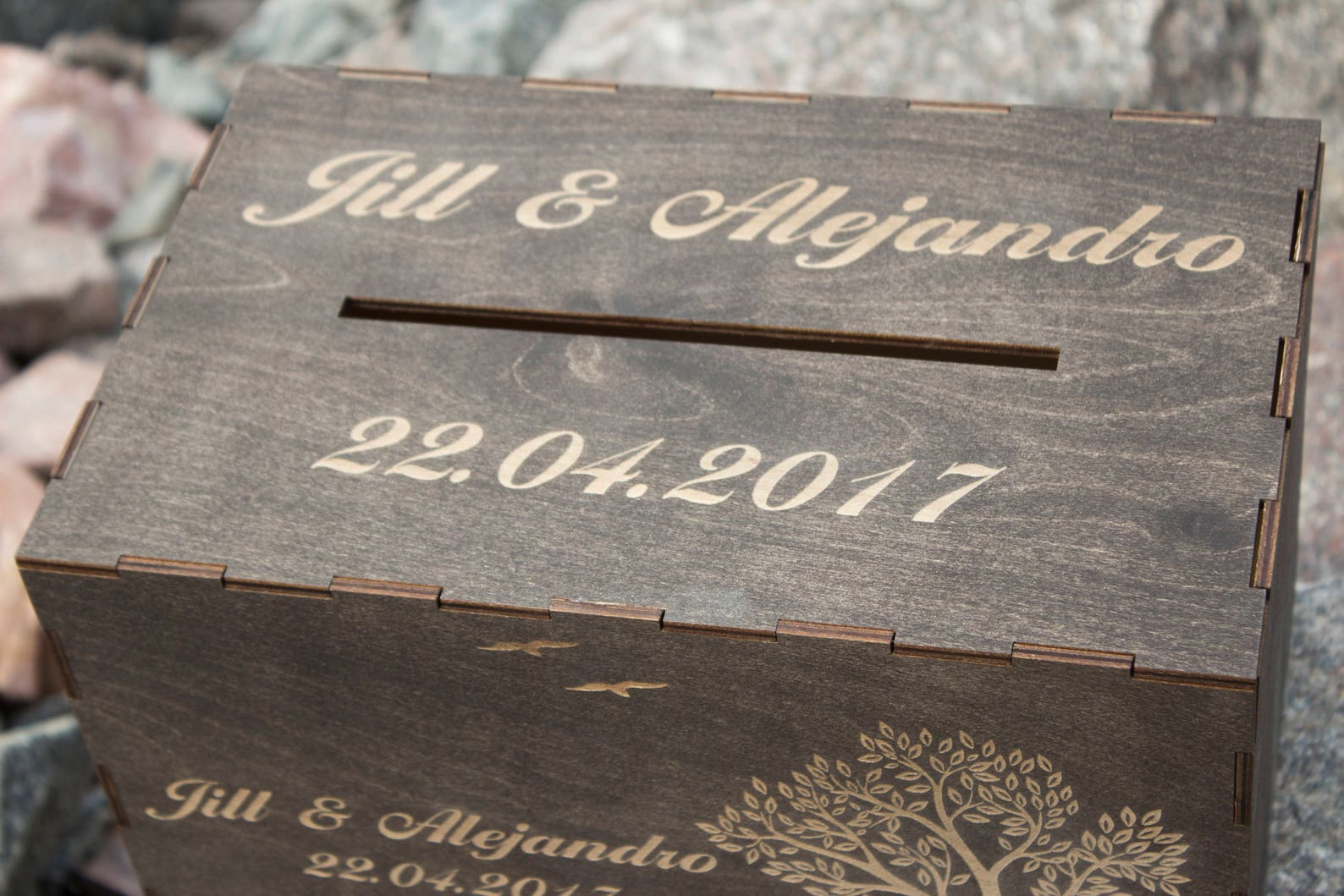 Rustic Card BoxRustic Wedding Decor Card Box | Etsy