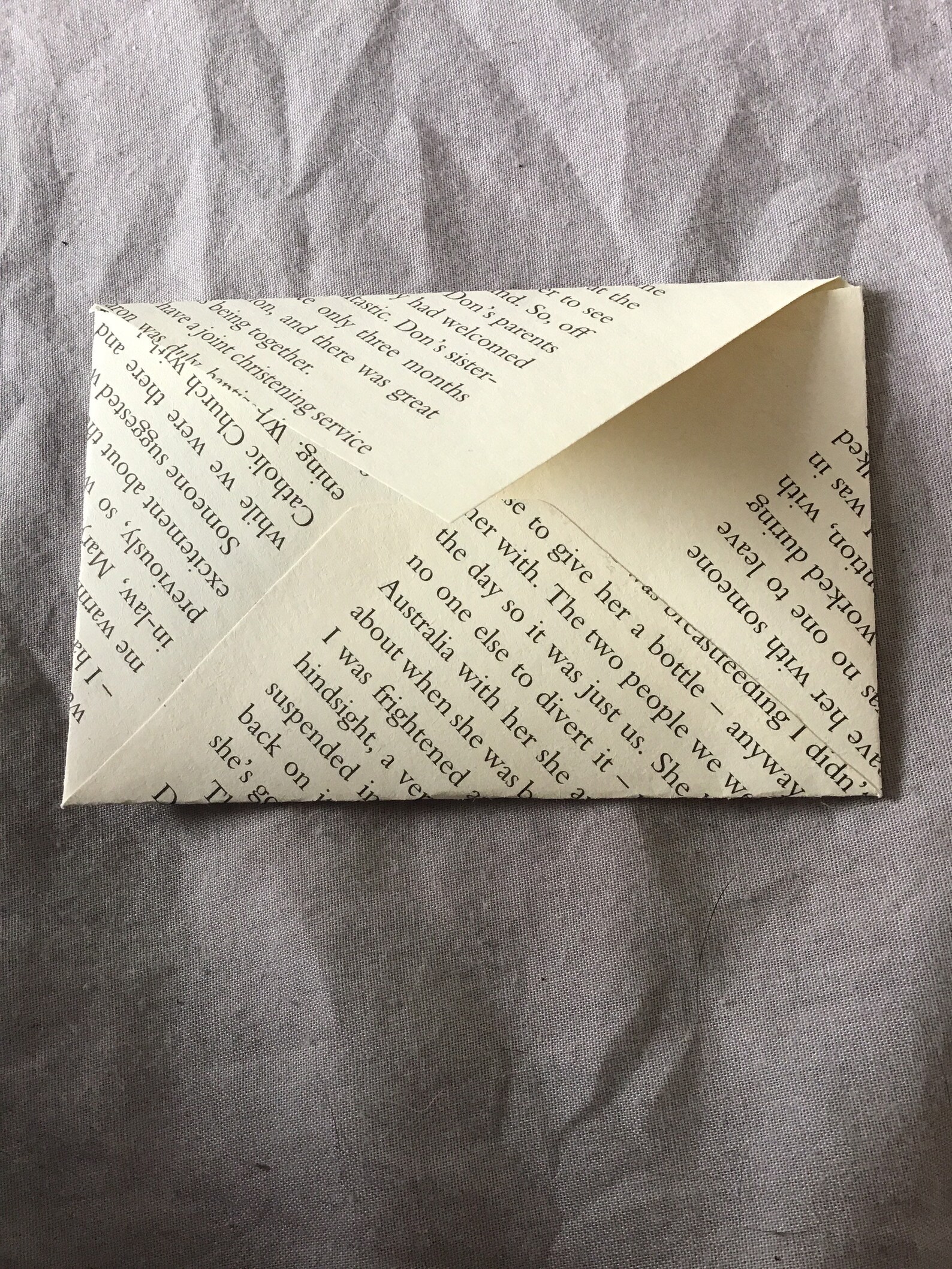 10 Book Page Style Envelopes | Etsy