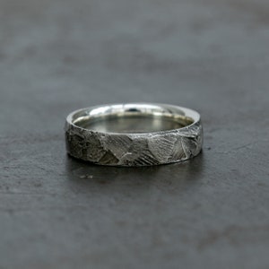 Oxidized Rustic Handmade Textured Ring - Wedding Band - Unique Rings ...
