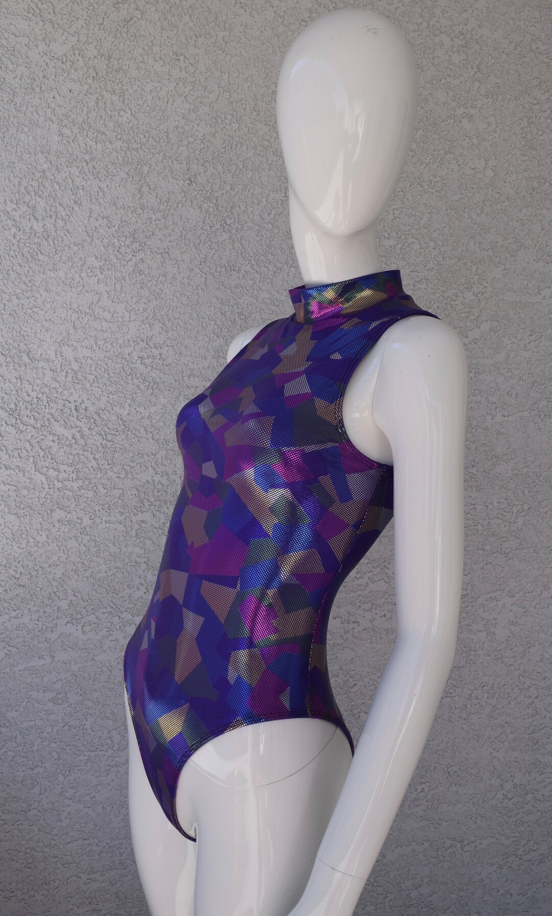 Purple Holographic Bodysuit - Etsy