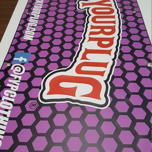 4 Foot Banner With Bonus 150 Matching Stickers - Etsy