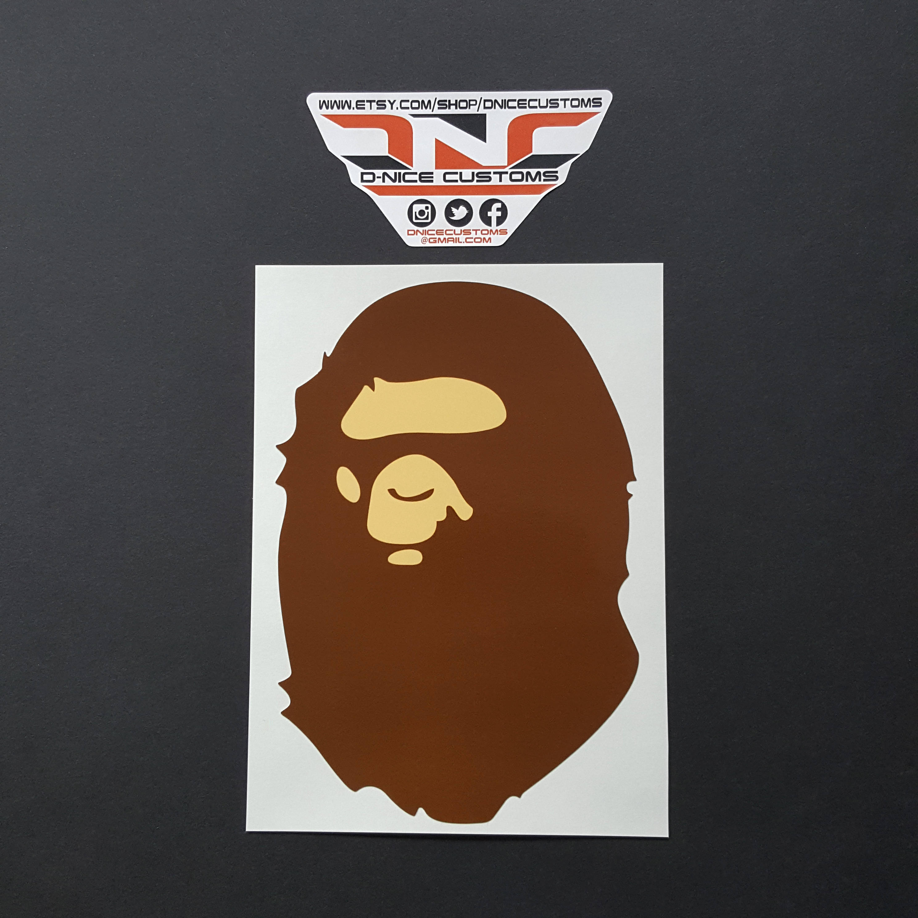 2 Ape Decals - Etsy
