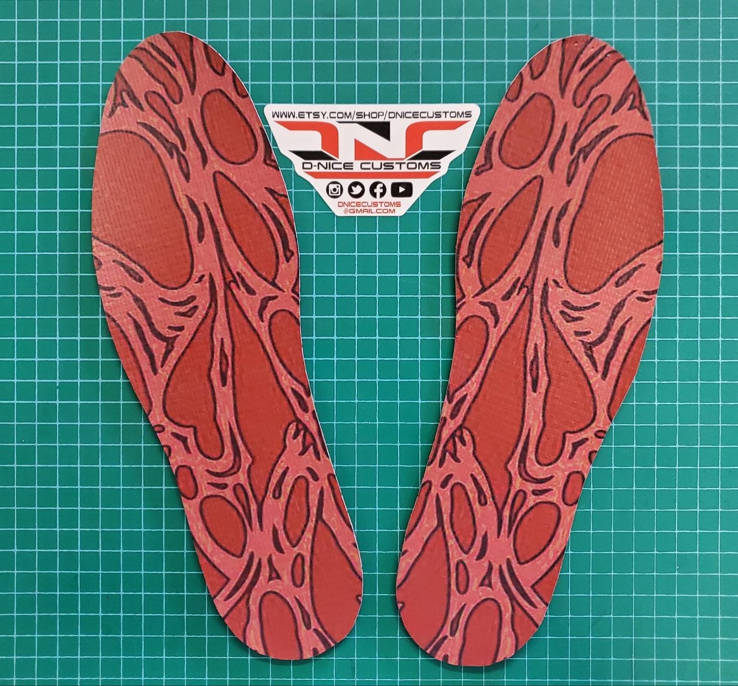 Custom Printed Insoles single Pair - Etsy