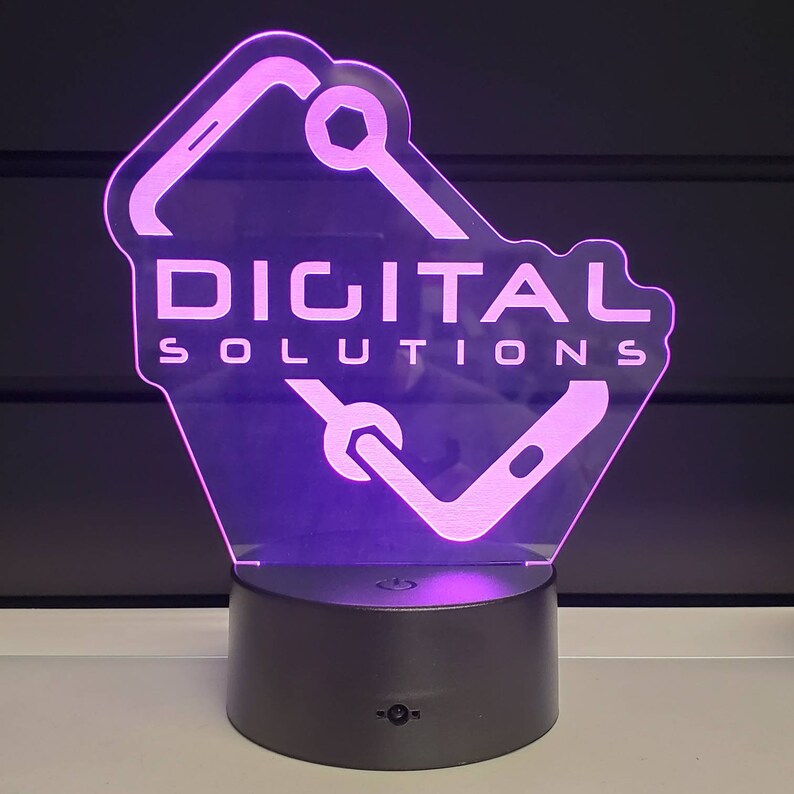Custom Acrylic L.E.D Logo/sign/trophy/night Light multi Color - Etsy