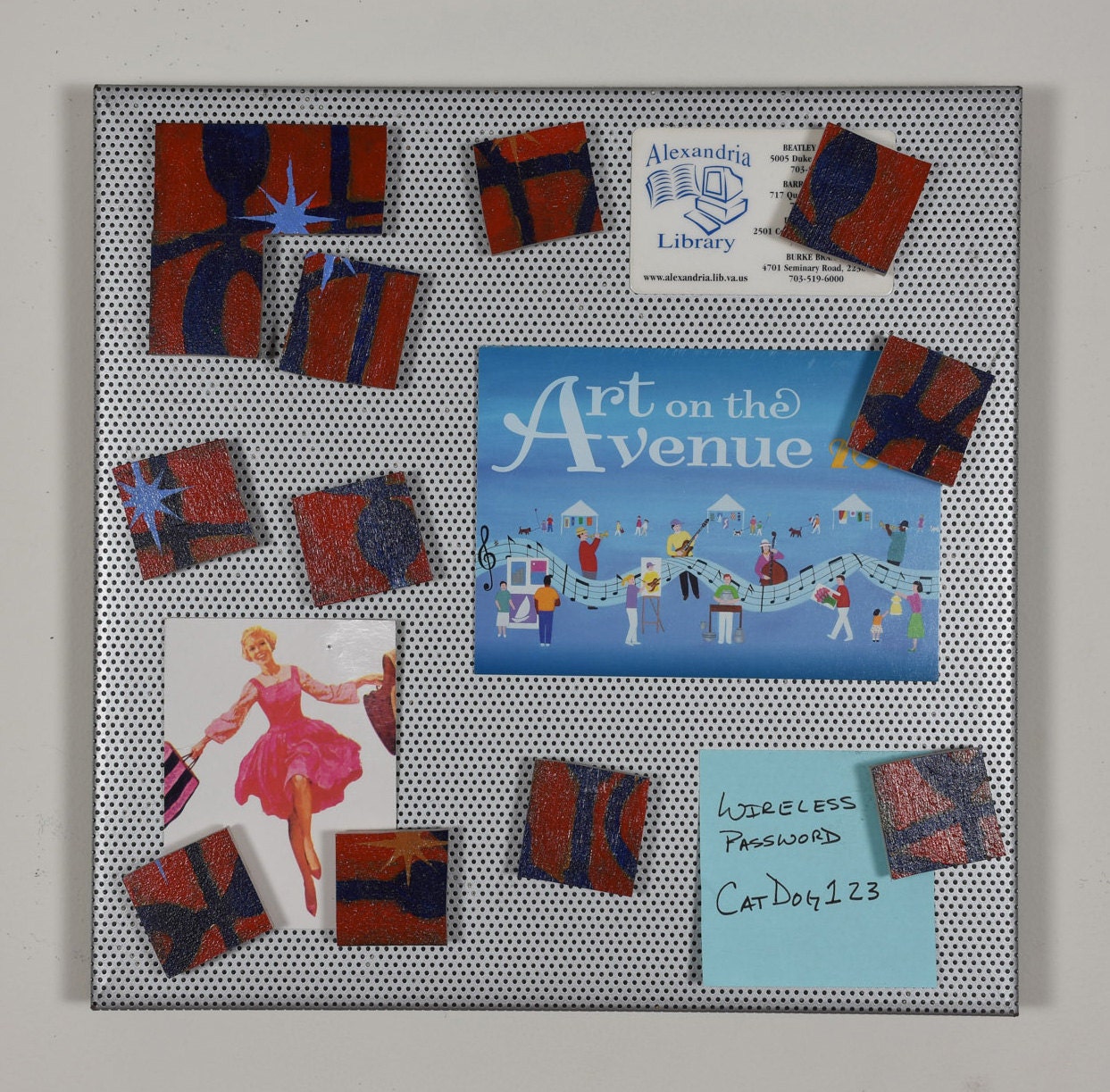 Puzzle - Mid-century Modern Red and Blue Jigsaw Puzzle With Puzzle ...