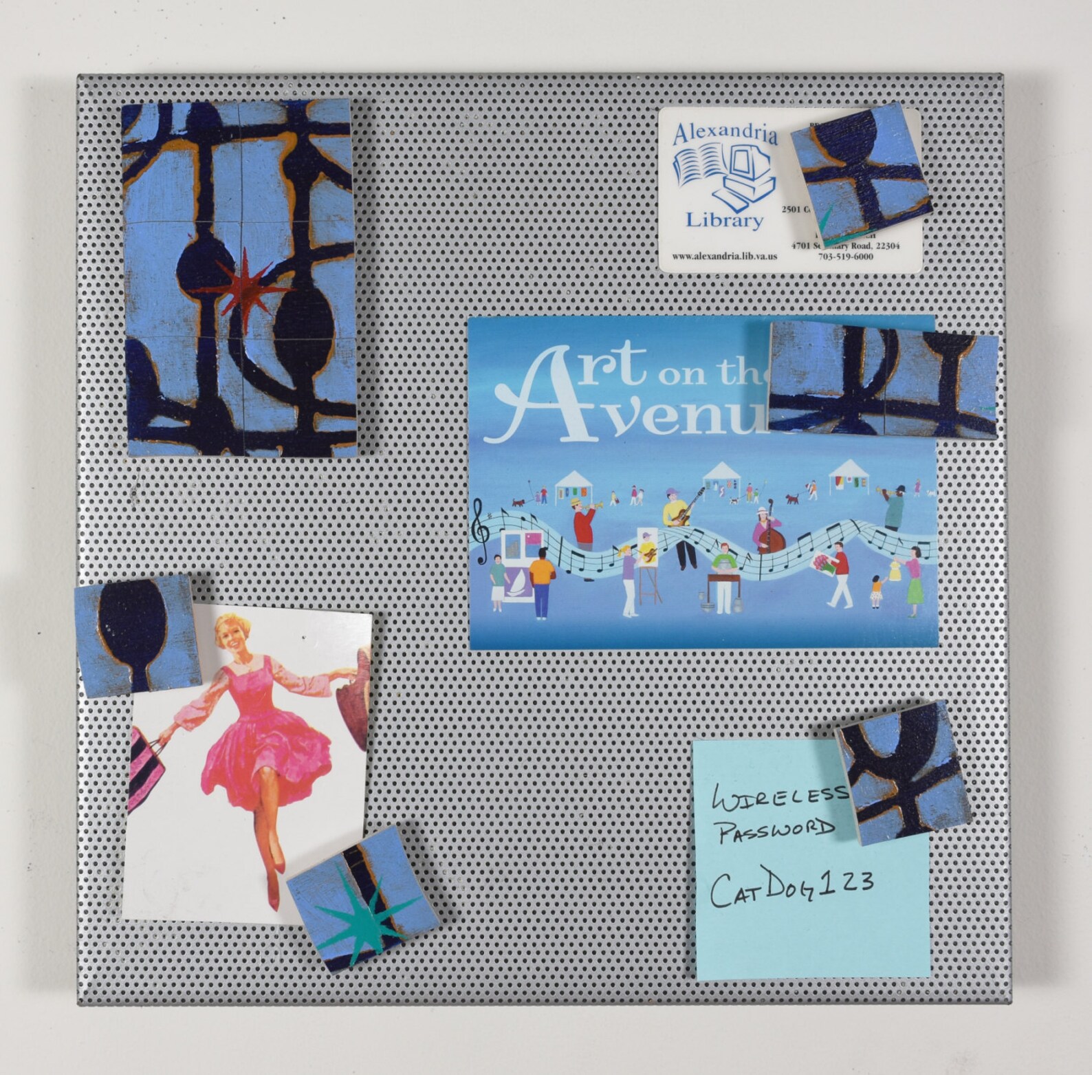 Puzzle - Mid-century Modern Blue Jigsaw Puzzle With Puzzle Board ...