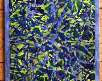 Puzzle - Yellow Tangled Mess Jigsaw Puzzle and Puzzle Board / Abstract ...